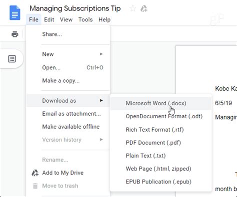 How To Transfer Google Docs To Word