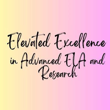 MLA Research Paper Rubric By Elevating Excellence In Advanced ELA And Research