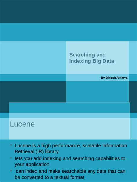 5 Indexing And Searching Big Data Pdf