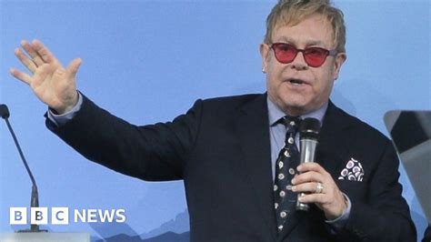 Sir Elton Ill Try To Influence Putins Gay Rights Attitude Bbc News
