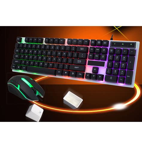 Usb Wired Gaming Backlit Mouse And Keyboard Deskto Grandado