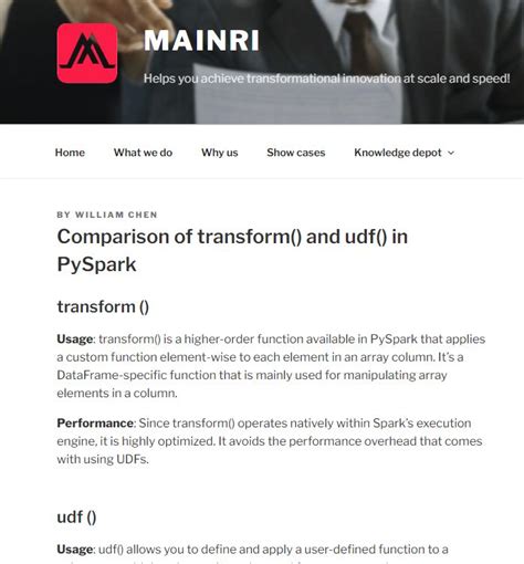 william c on linkedin side by side comparing transform and udf in