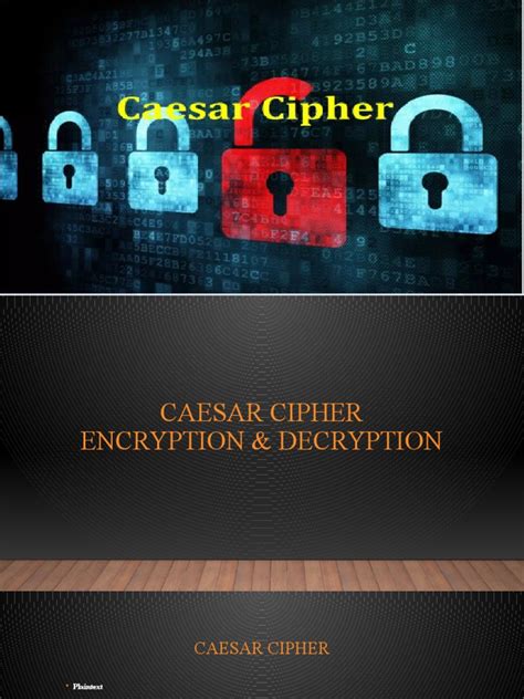 Caesar Cipher Encryption And Decryption Pdf