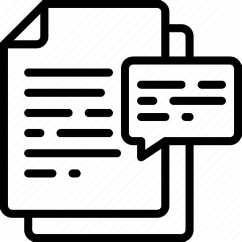 Comments Document Documentation Files Note Notes Icon Download