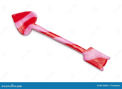 Candy Heart Arrow Stock Image Image Of Candy Isolated 88145883