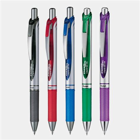 펜텔 에너겔 메탈포인트 Bl77 07mm 흑 청 적 녹 보라 문구랜드