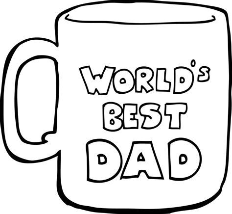 Worlds Best Dad Mug 12353504 Vector Art At Vecteezy