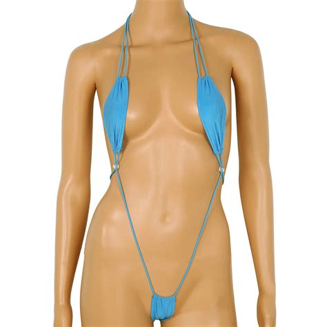 Womens One Piece Monokini Swimsuit With Adjustable Beads Sexy And Eco