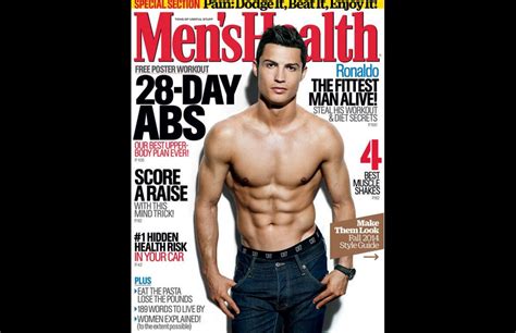 Photo Cristiano Ronaldo En Couverture Du Magazine Mens Health Août