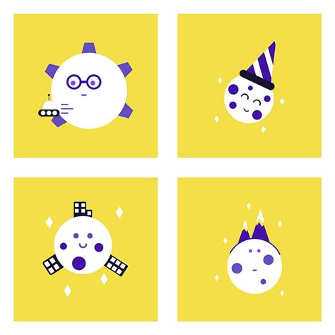 컬러 배경 벡터에 아이콘 공간 장비 세트 Eps Ai Uidownload