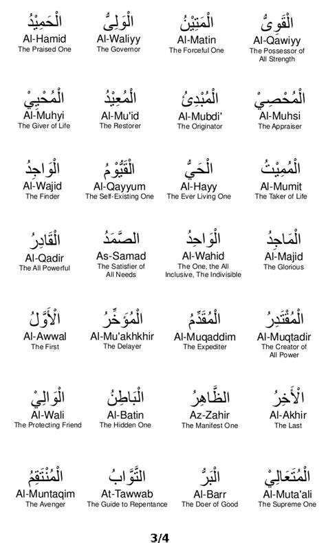 99 Names Of Allah Eiv