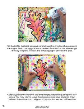 Diffusing Paper Watercolor Leaves By MrsAllainArt TPT