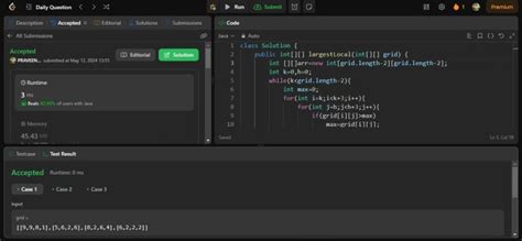 day 22 of leetcodechallenge find the largest local values in a matrix s praveen kumar posted