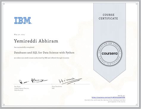 abhiram yemireddi on linkedin datascience sql python coursera ibm
