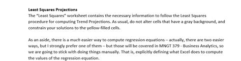 Solved Least Squares Projections The “least Squares”