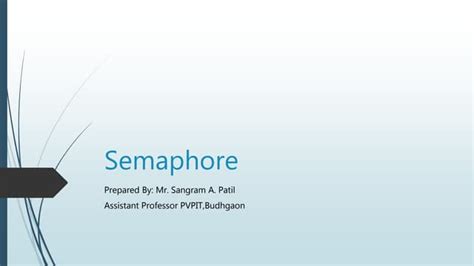 Semaphore Pptx