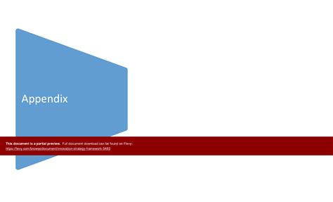 Innovation Strategy Framework Ppt Slide Deck