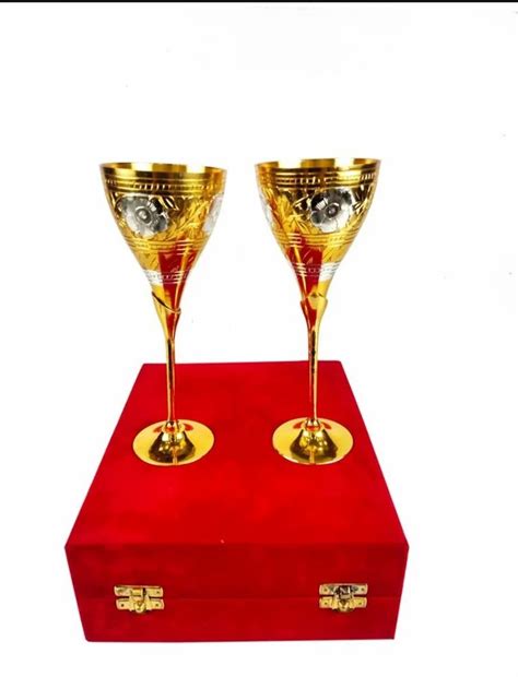 Brass Wine Glasses At ₹ 800set Brass Wine Glasses In Jaipur Id
