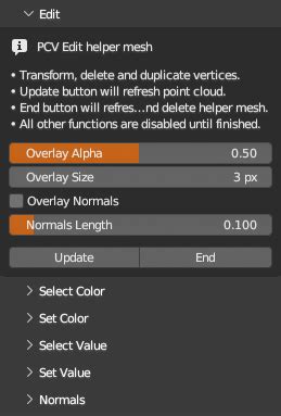 Edit Point Cloud Visualizer Documentation