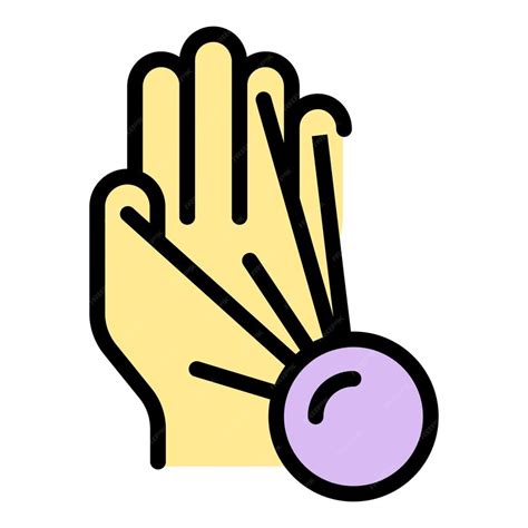 Premium Vector Sensor Palm Scanning Icon Outline Vector Biometric Scan Hand Recognition Color Flat