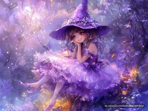 ai创作图万圣节小魔女 童话魔幻梦境 二次元梦幻插画 小女巫扮鬼 梦幻童话女孩 梦幻图片大全 炫彩梦幻童话 魔法女巫南瓜灯插画 梦幻少女插画