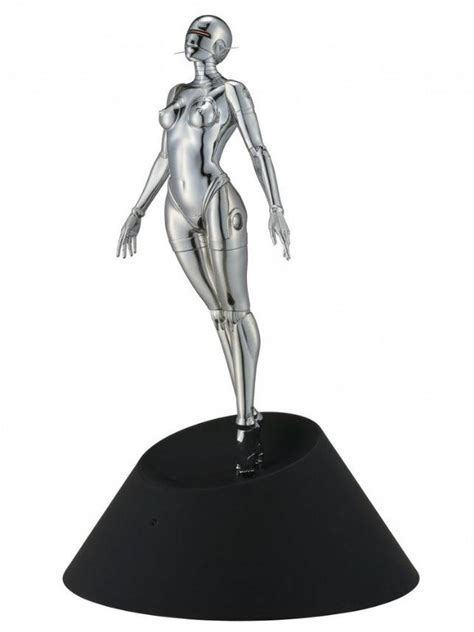 Sculpture Sexy Robot Floating Silver By Hajime Sorayama Artandtoys