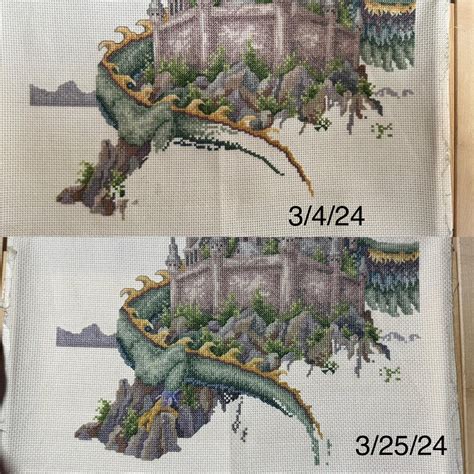 Wip Making Progress Rcrossstitch