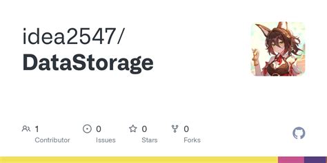 GitHub Idea2547 DataStorage