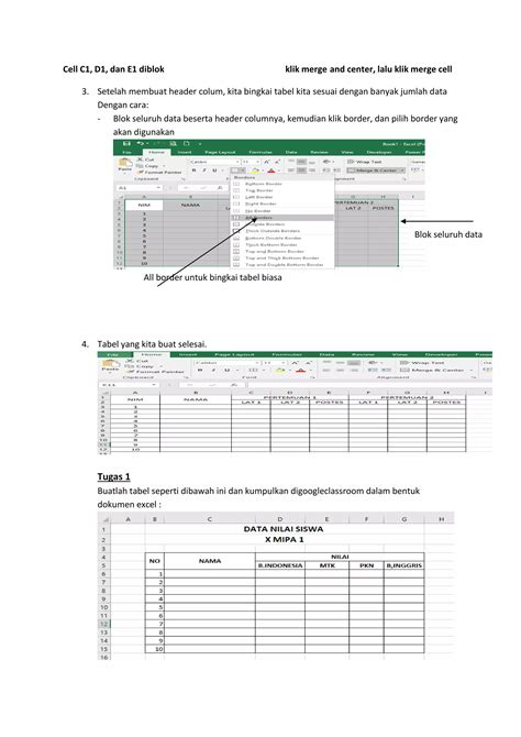 BAB 3 Cara Membuat Tabel Pdf BAB 3 Cara Membuat Tabel Pdf