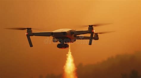 Ai Wildfire Prevention System Ai Generated Image Stock Image Image Of Drone Futuristic