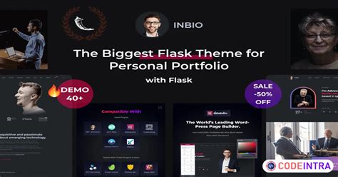 InBio Personal Portfolio Flask Template Codeintra