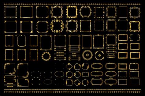 Borders And Frames Collection Royalty Free Vector Image