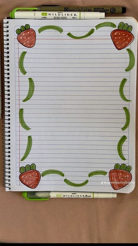 Notebook Border Ideas