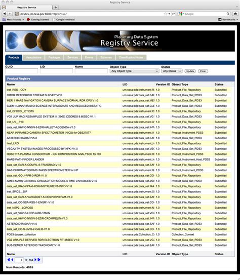 registry user interface operation