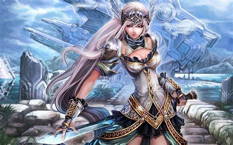 Women Anime Warrior Wallpapers Wallpaper Cave