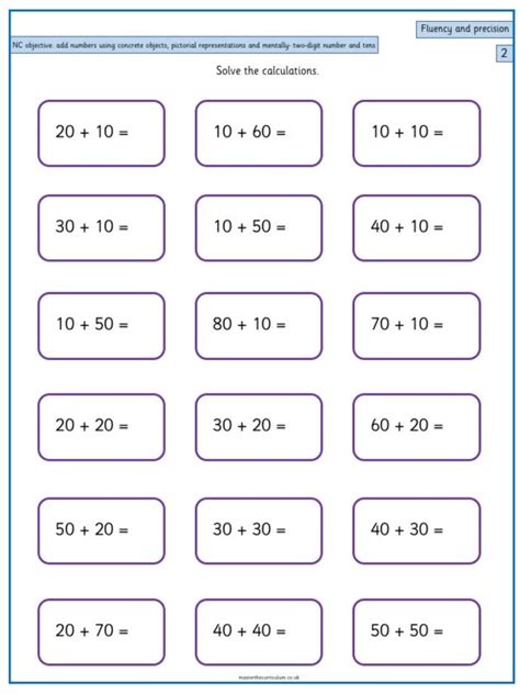 Year 2 Maths Addition And Subtraction Resources Add Numbers Using