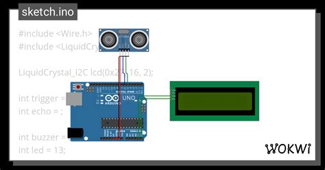 2a08 Ultrasonic Buzzer Led Lcd Copy Wokwi Esp32 Stm32 Arduino Simulator
