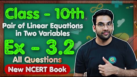class 10th ex 3 2 q1 to q3 intro to pair of linear eq in two