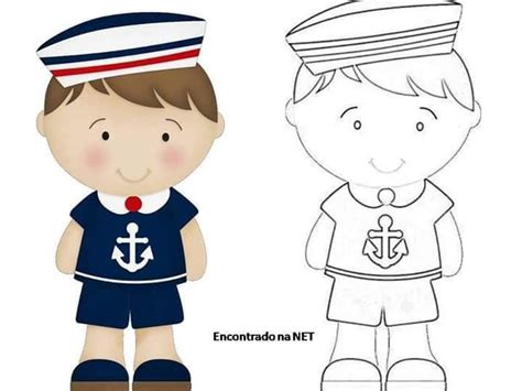 Pin De Leta Queirós En Marinheiro Dibujo Marinero Manualidades