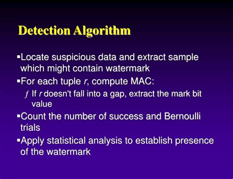 Ppt Watermarking Relational Databases Powerpoint Presentation Free