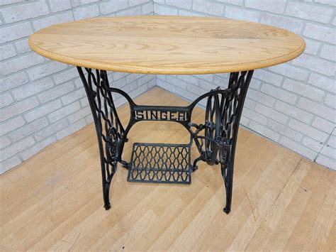 Vintage Industrial Custom Singer Sewing Machine Treadle Table Artofit