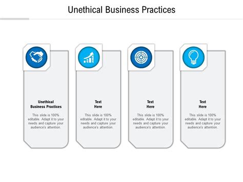 Unethical Business Practices Ppt Powerpoint Presentation Infographics