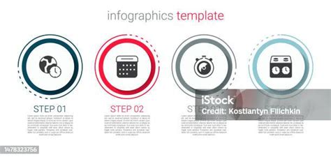 세계 시간 달력 스톱워치 및 시간 체스 시계를 설정합니다 비즈니스 인포그래픽 템플릿입니다 벡터 경쟁에 대한 스톡 벡터 아트 및 기타 이미지 Istock