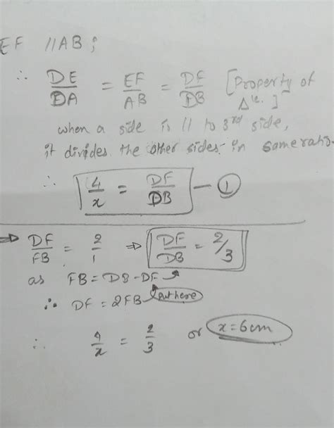 Abcd Is A Parallelogram F Is A Point On Diagonal Db Such That Df Fb