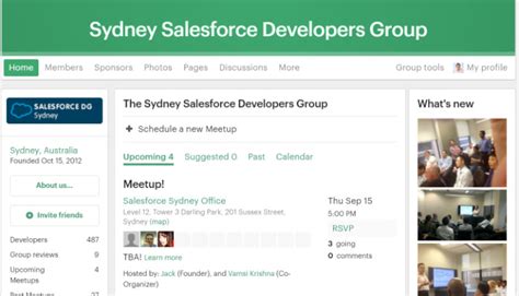 History Of Sydney Salesforce Developer Meetup