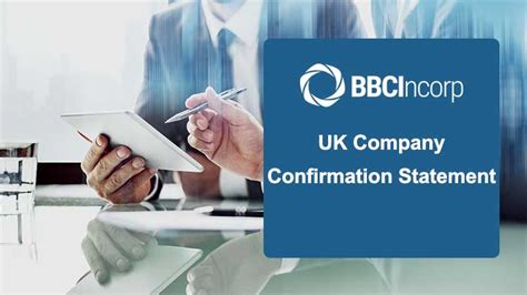 File Uk Company Confirmation Statement Annual Return In 2022