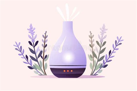 Aromatherapy Diffuser Vector Flat Minimalistic Isolated Vector Style Illustration Stock Vector