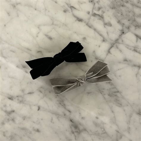 [리틀유토피아] 비올 벨벳 리본 자동핀 7cm 단길