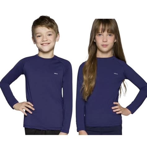 Camiseta Manga Longa Proteção Solar Uv 50 Infantil Juvenil Unissex