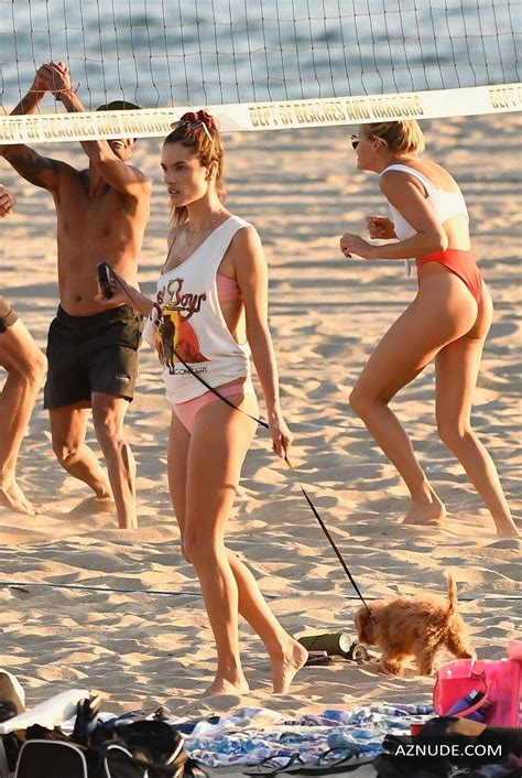 Alessandra Ambrosio Enjoys A Beautiful Saturday Afternoon With